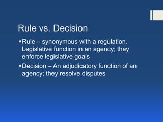 Chapter 5.agency rules and regulations(1) | PPT