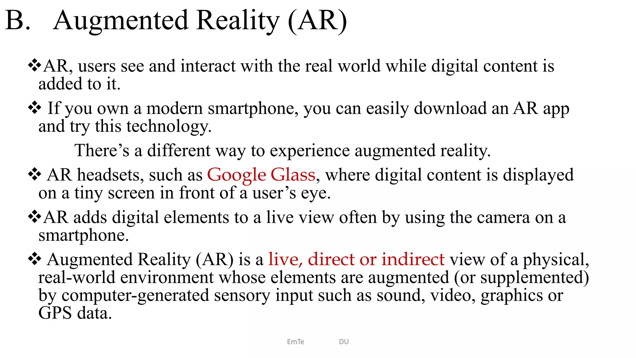 Chapter 5 - Augmented Reality.pptx