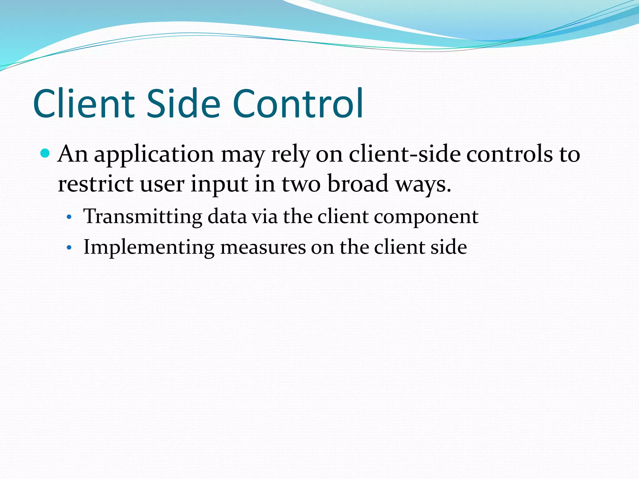 Chapter5-Bypass-ClientSide-Control-Presentation.pptx | Web Design and HTML | Internet
