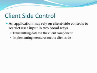 Chapter5-Bypass-ClientSide-Control-Presentation.pptx | Web Design and HTML | Internet
