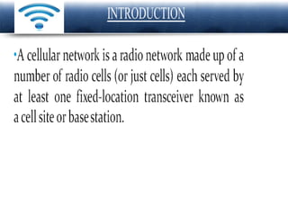 Chapter 5 - Cellular Networks 1111111111 | PPT