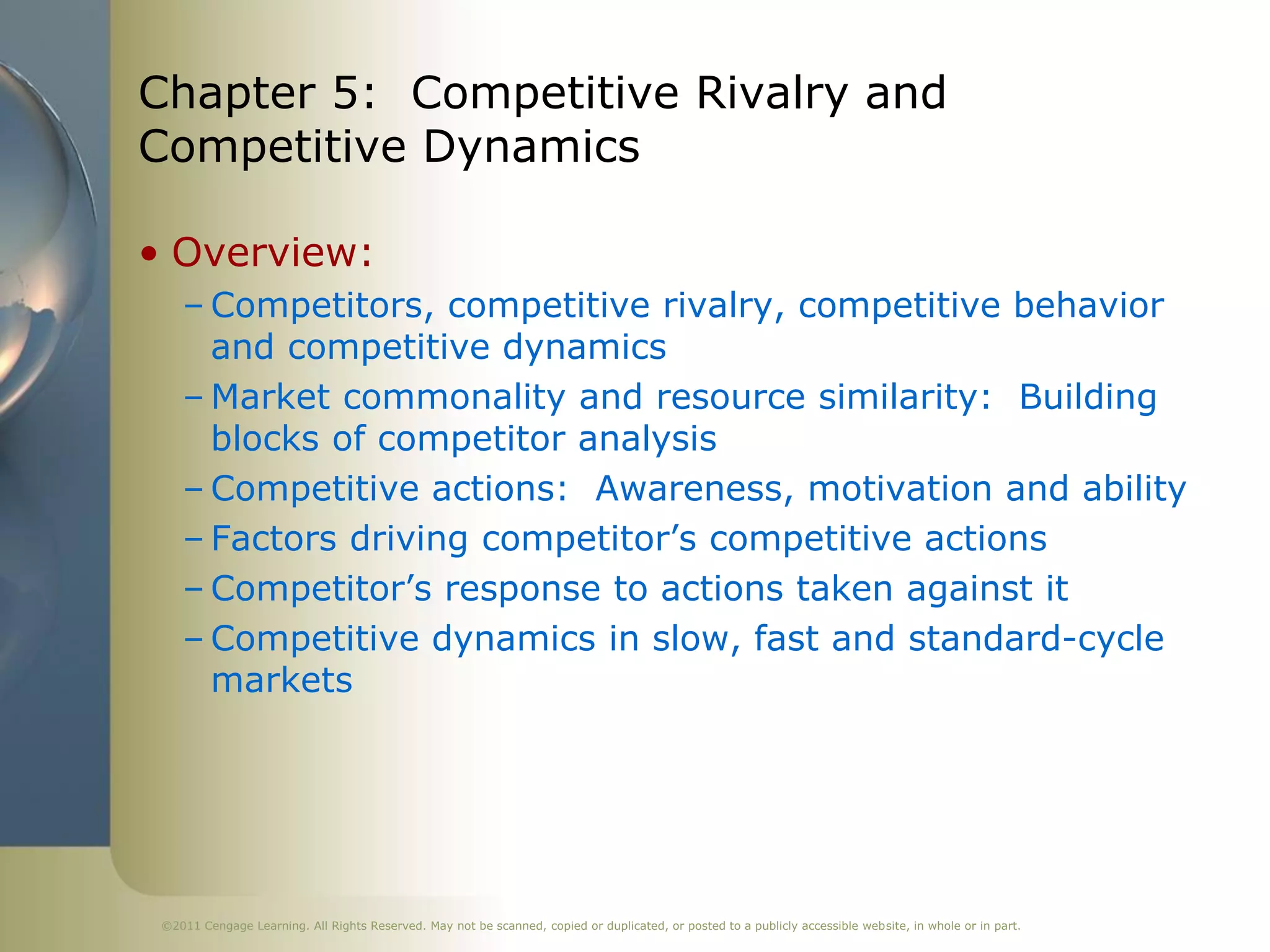 Chapter 5 competitive rivalry and com | PDF