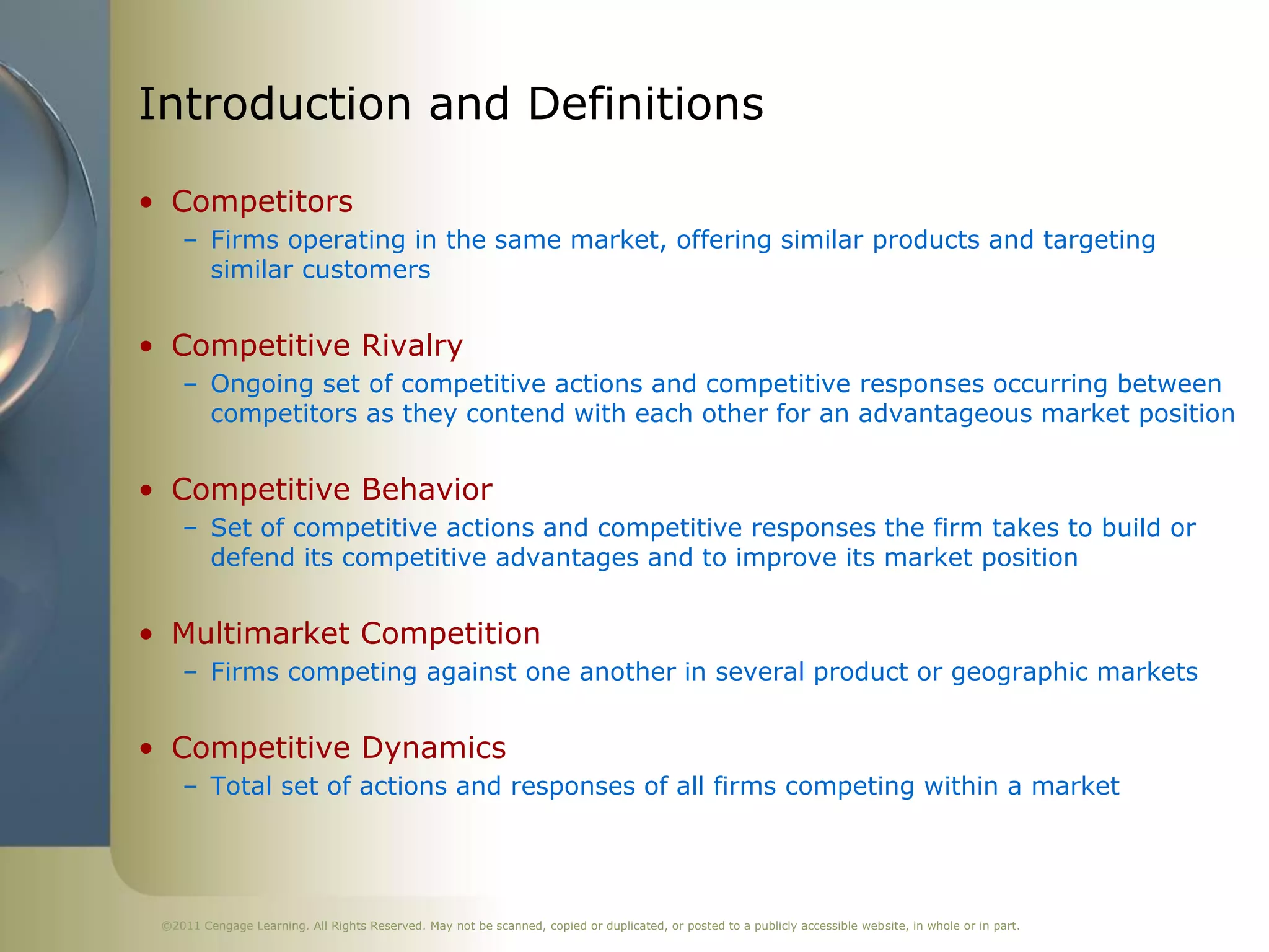 Chapter 5 competitive rivalry and com | PDF
