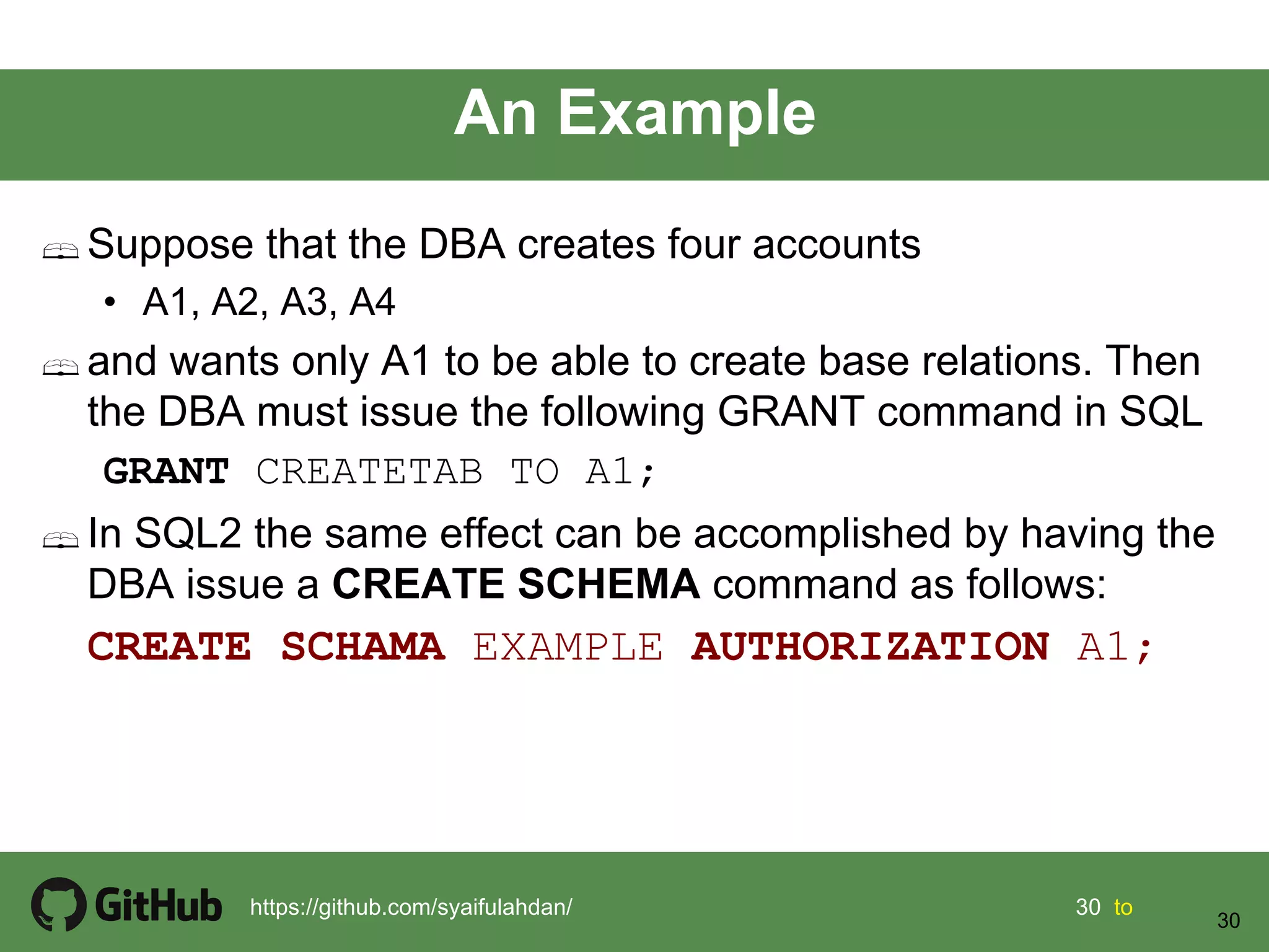 Chapter 5 database security | PDF