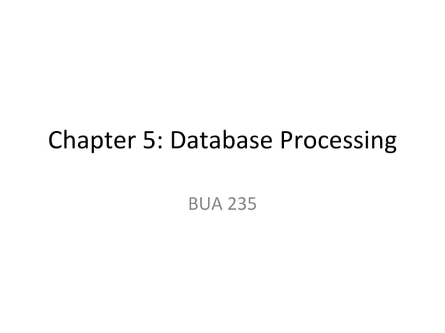 Chapter 5 data processing | PPT