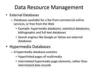 Chapter 5 data resource management | PPT