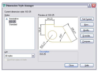 Chapter 5 dimensioning in auto cad 2010 | PPTX