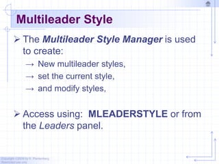 Chapter 5 dimensioning in auto cad 2010 | PPTX