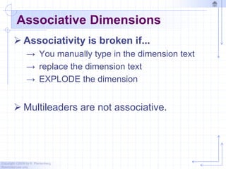 Chapter 5 dimensioning in auto cad 2010 | PPTX