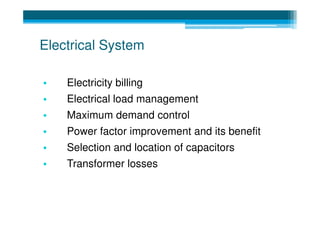 5: Energy Management In Water Supply Systems - Electrical Systems | PDF