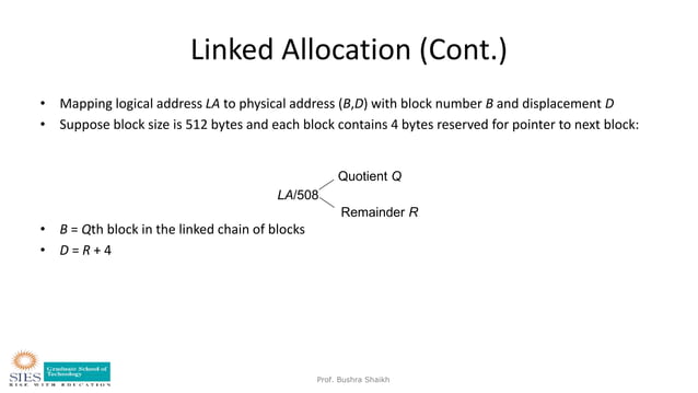 chapter5-file system implementation.ppt | Operating Systems | Computer Software and Applications
