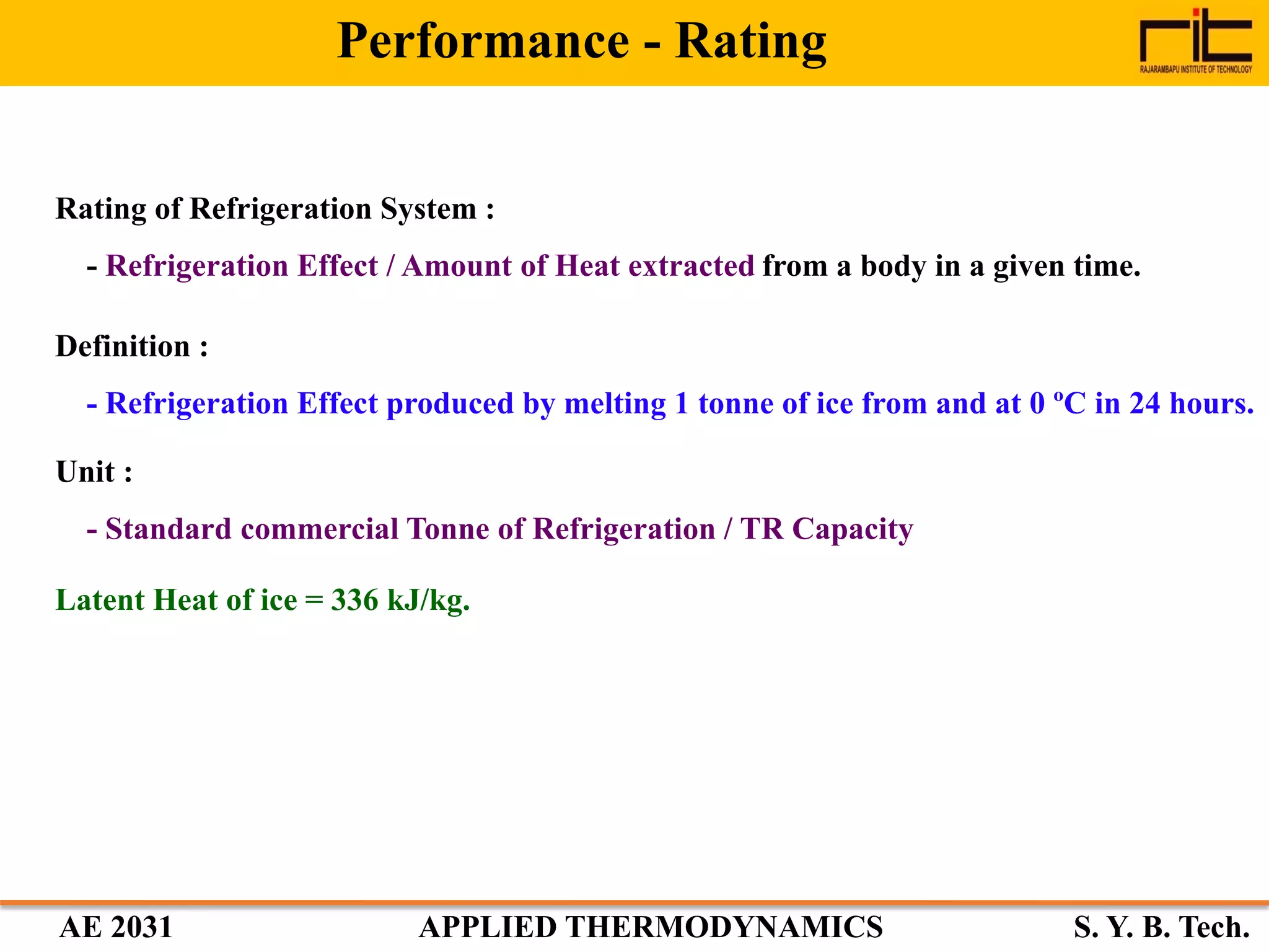 Chapter 5 Fundamentals of Refrigeration | PDF
