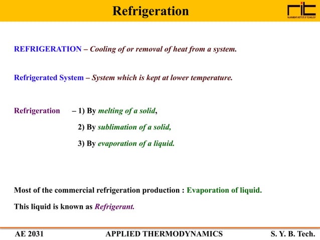 Chapter 5 Fundamentals of Refrigeration | PDF | Chemistry | Science