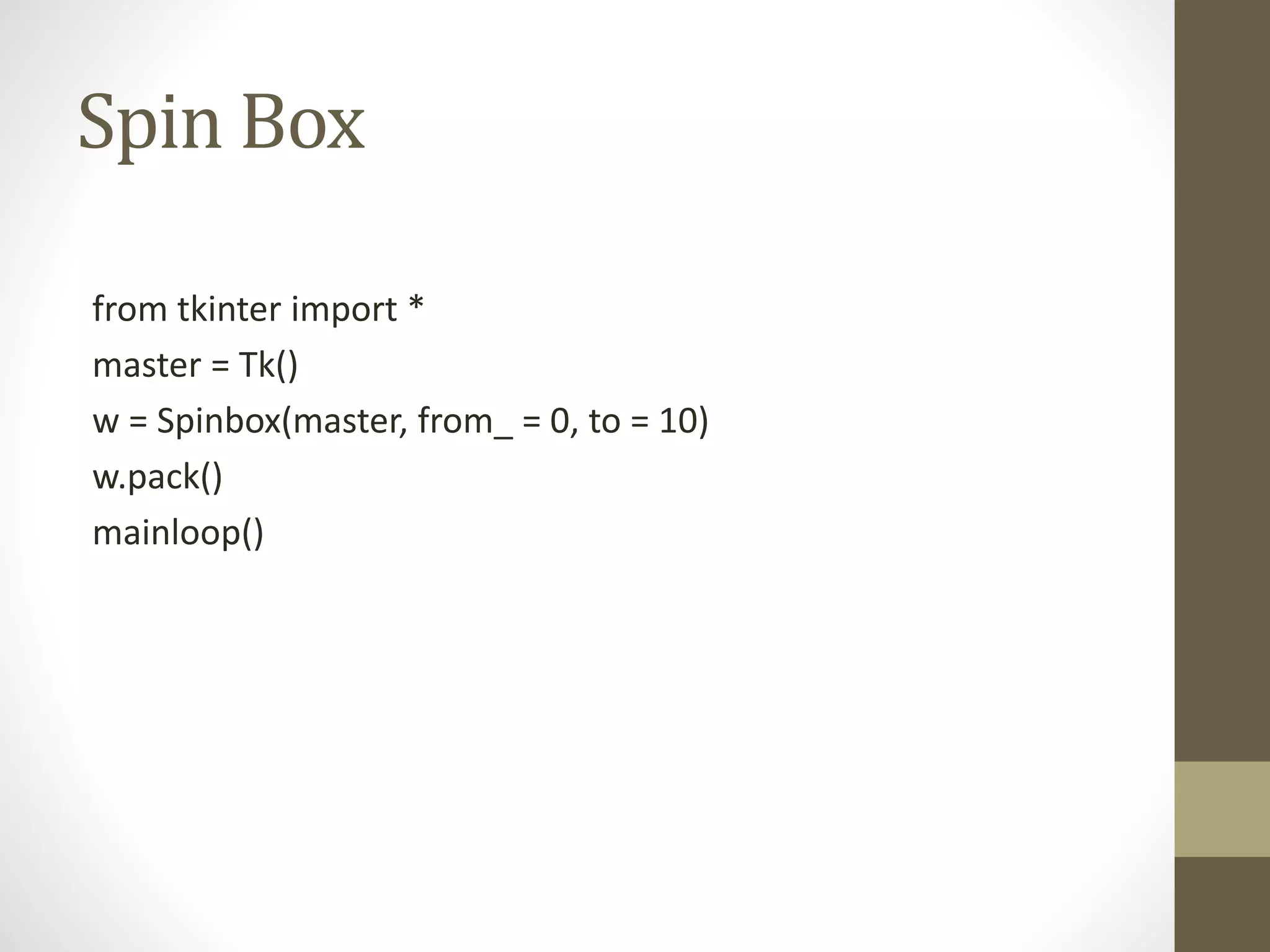 PYTHON - EXTRA Chapter GUI - MAULIK BORSANIYA | PPTX | Computing | Technology & Computing