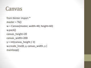 PYTHON - EXTRA Chapter GUI - MAULIK BORSANIYA | PPTX | Computing ...