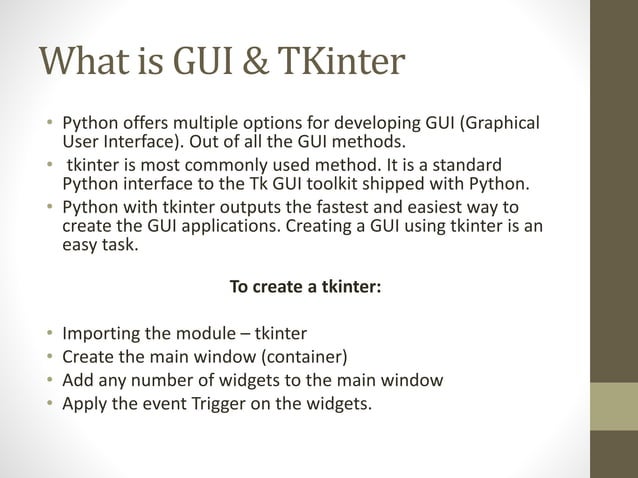 PYTHON - EXTRA Chapter GUI - MAULIK BORSANIYA | PPT