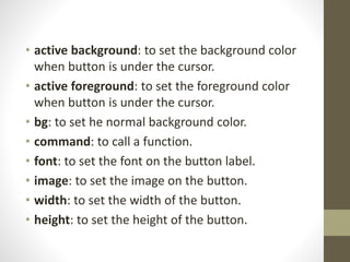 PYTHON - EXTRA Chapter GUI - MAULIK BORSANIYA | PPTX | Computing ...