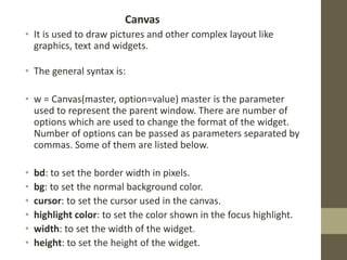 PYTHON - EXTRA Chapter GUI - MAULIK BORSANIYA | PPTX | Computing ...