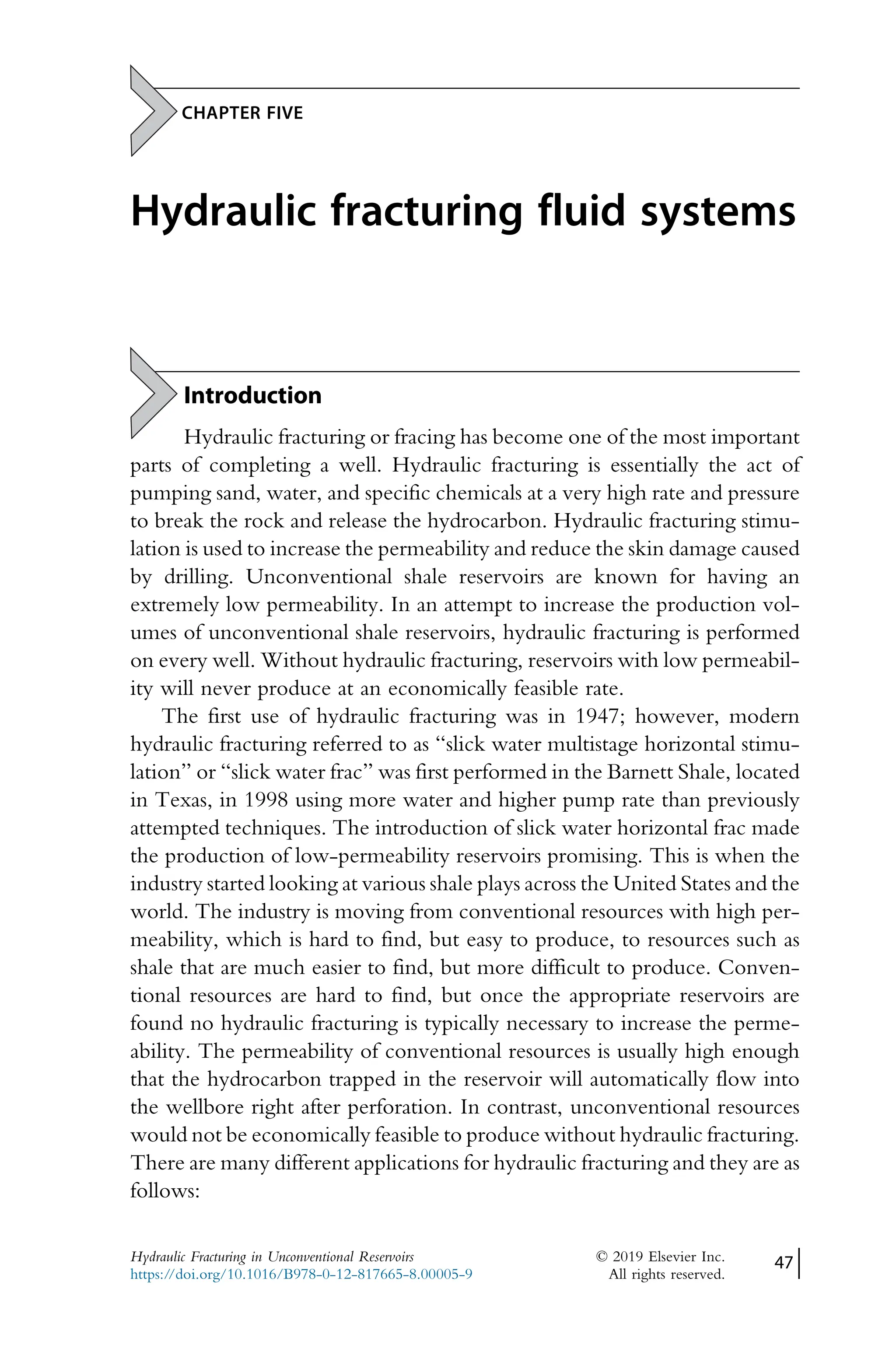 Chapter 5-Hydraulic Fracturing fluid systems | PDF