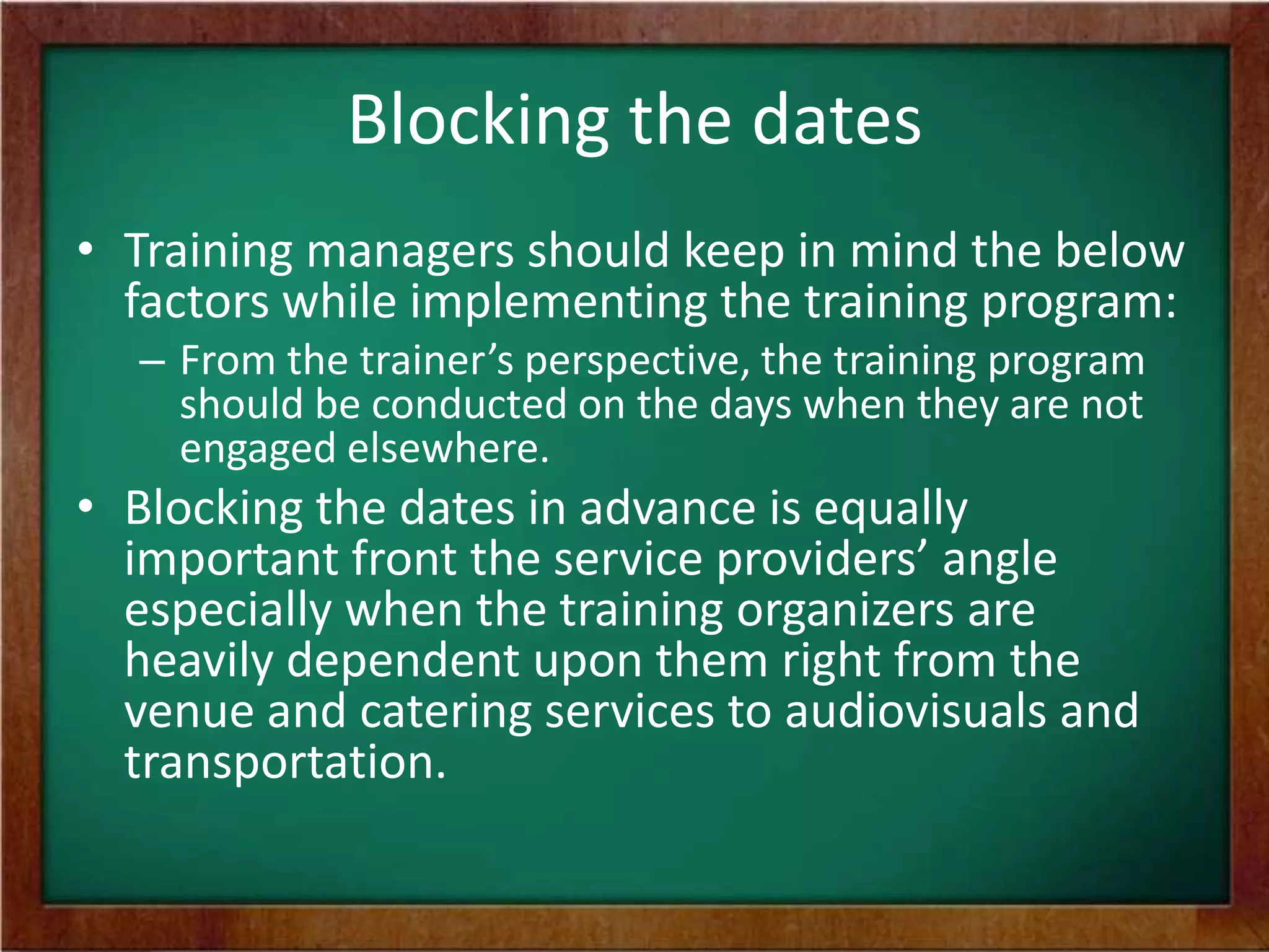 Implementing Training Programs | PPTX