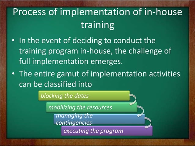 Implementing Training Programs | PPTX | Business Administration | Business