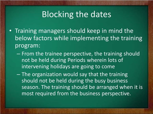 Implementing Training Programs | PPTX | Business Administration | Business