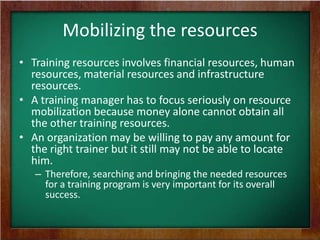 Implementing Training Programs | PPTX