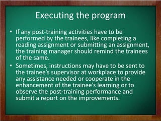 Implementing Training Programs | PPTX