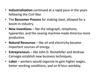 Chapter 5 - Industrialization and the Gilded Age.pptx
