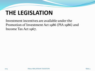 Chapter 5 investment incentives | PPTX