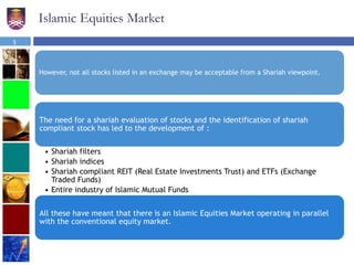 Chapter 5 Islamic Equities Market | PPTX