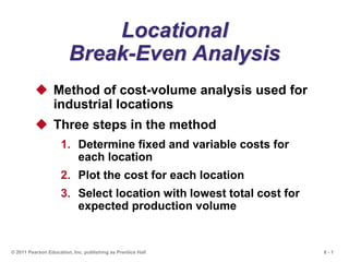 Chapter 5 location - 2nd | PPT | Business | Business and Finance