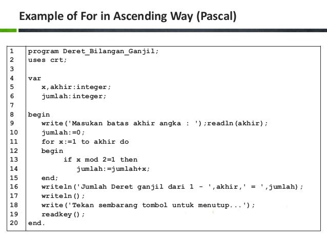Algorithm And Programming Looping Structure