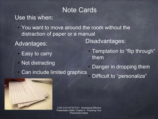 Chapter 5 - Preparing Your Presentation Notes | PPTX | Technology ...