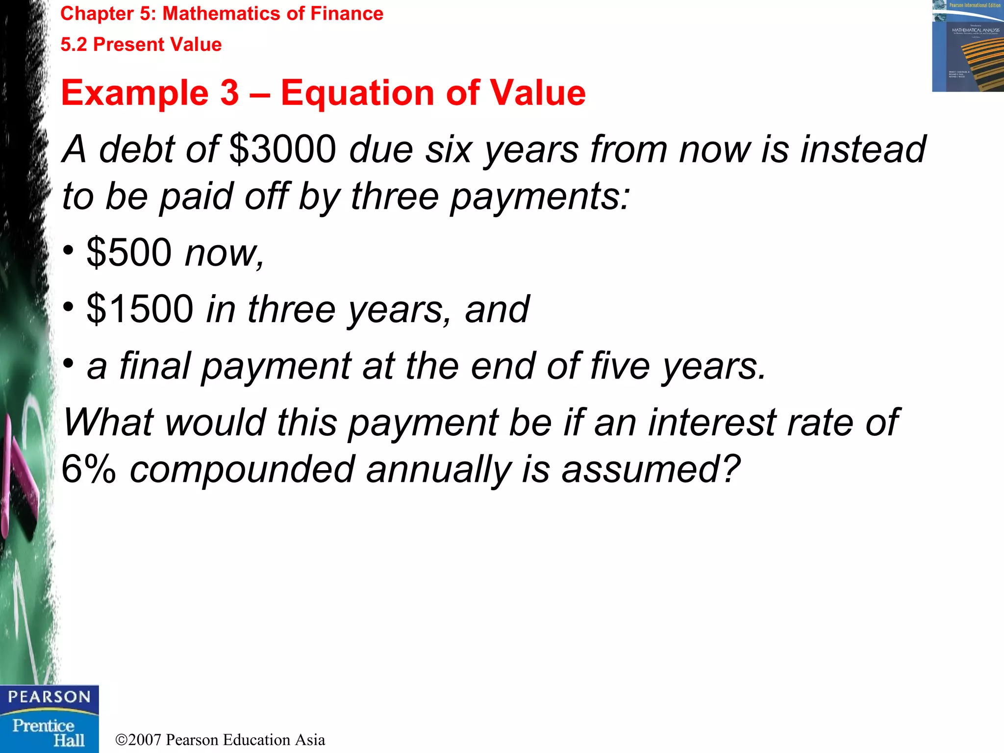 Chapter 5 - Mathematics of Finance | PPT