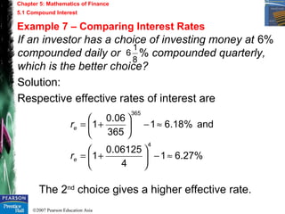 Chapter 5 - Mathematics of Finance | PPT