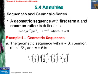 Chapter 5 - Mathematics of Finance | PPT