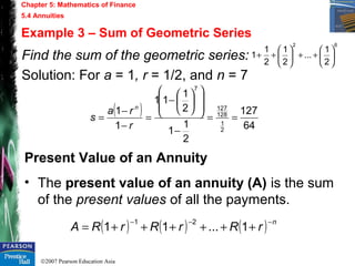 Chapter 5 - Mathematics of Finance | PPT