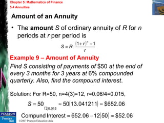 Chapter 5 - Mathematics of Finance | PPT