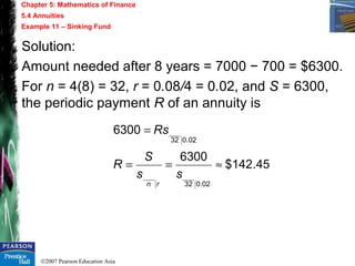 Chapter 5 - Mathematics of Finance | PPT