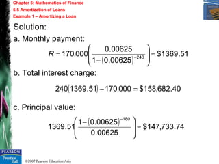 Chapter 5 - Mathematics of Finance | PPT
