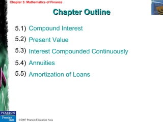 Chapter 5 - Mathematics of Finance | PPT