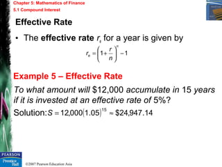 Chapter 5 - Mathematics of Finance | PPT