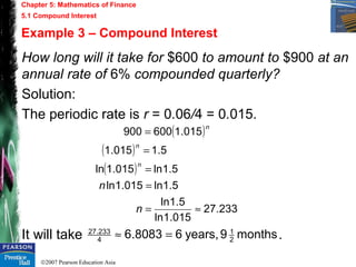Chapter 5 - Mathematics of Finance | PPT