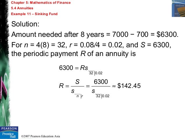Chapter 5 - Mathematics of Finance