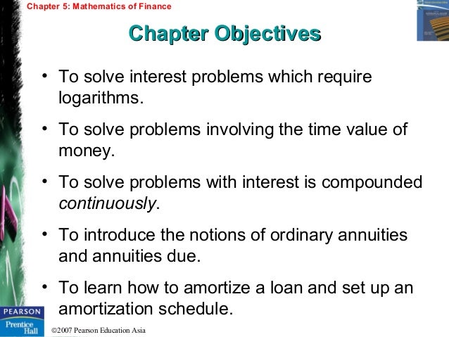 Chapter 5 - Mathematics of Finance