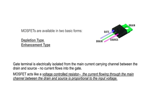 Chapter 5 - MOSFET - SEMICONDUCTOR DEVICES.pptx | Consumer Electronics | Technology & Computing