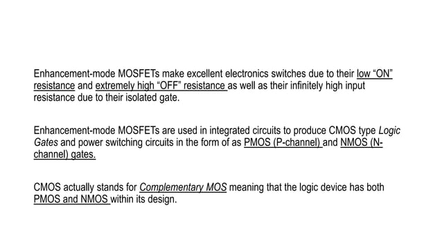 Chapter 5 - MOSFET - SEMICONDUCTOR DEVICES.pptx | Consumer Electronics | Technology & Computing