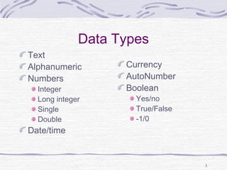 Chapter 5 ms access-1 | PPT