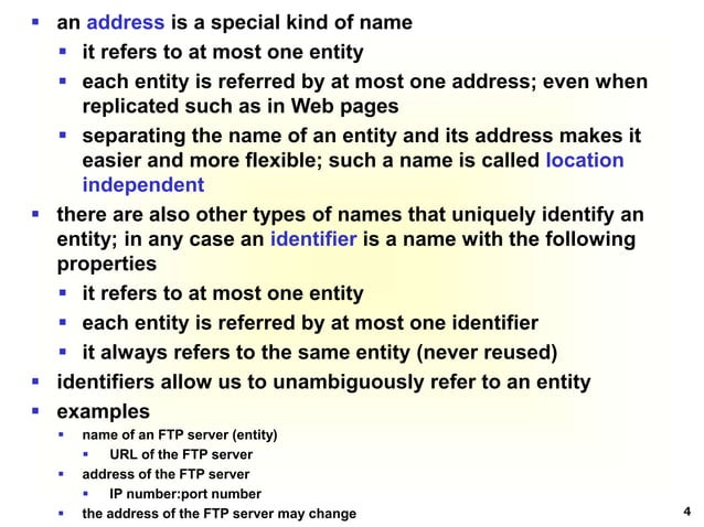Chapter 5-Naming in distributed system.pptx | Computer Networking ...